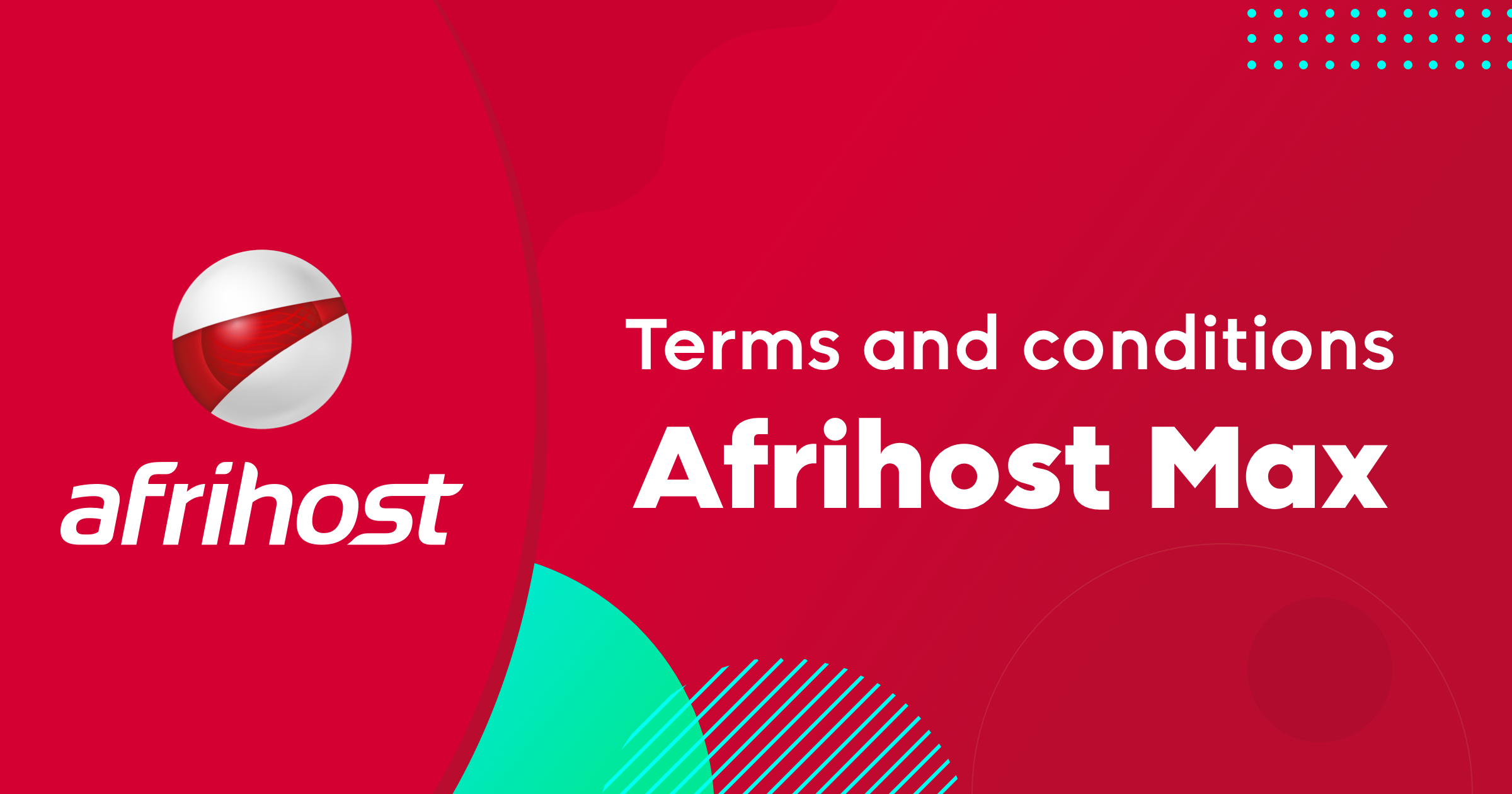 Afrihost Max | Terms | Afrihost
