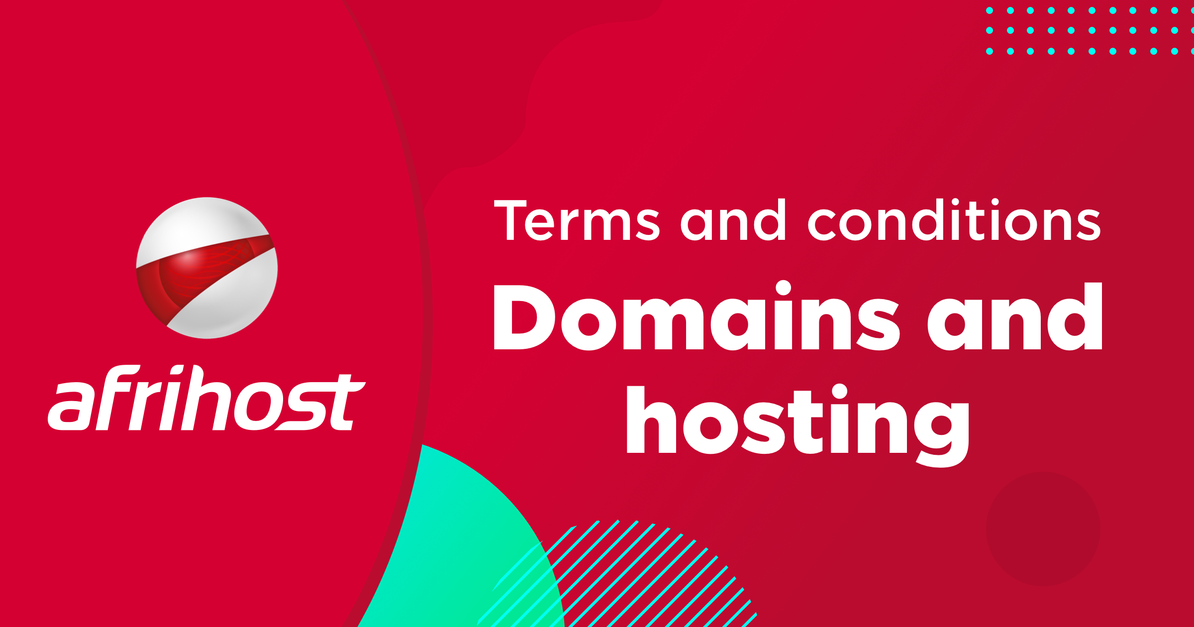 Domain and hosting | Terms | Afrihost
